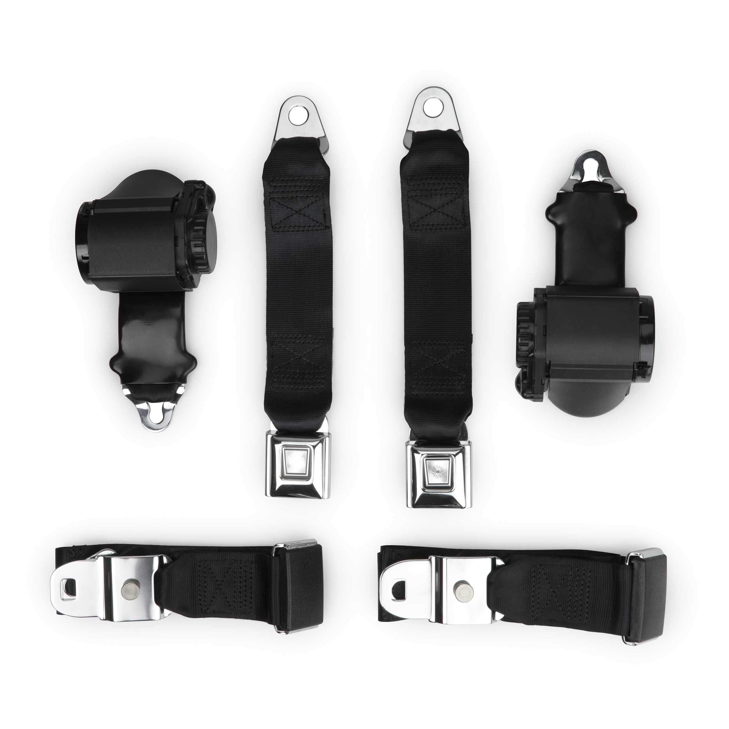 1970-1971 Corvette Shoulder Belt Kit with Single Retractors – RetroBelt